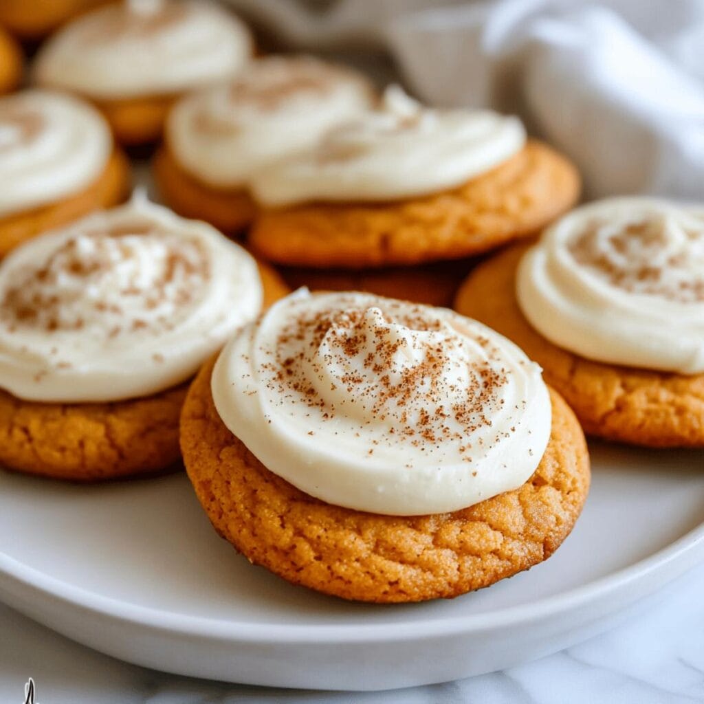Soft Pumpkin Cookies with Cream Cheese Frosting Bliss - virile recipes